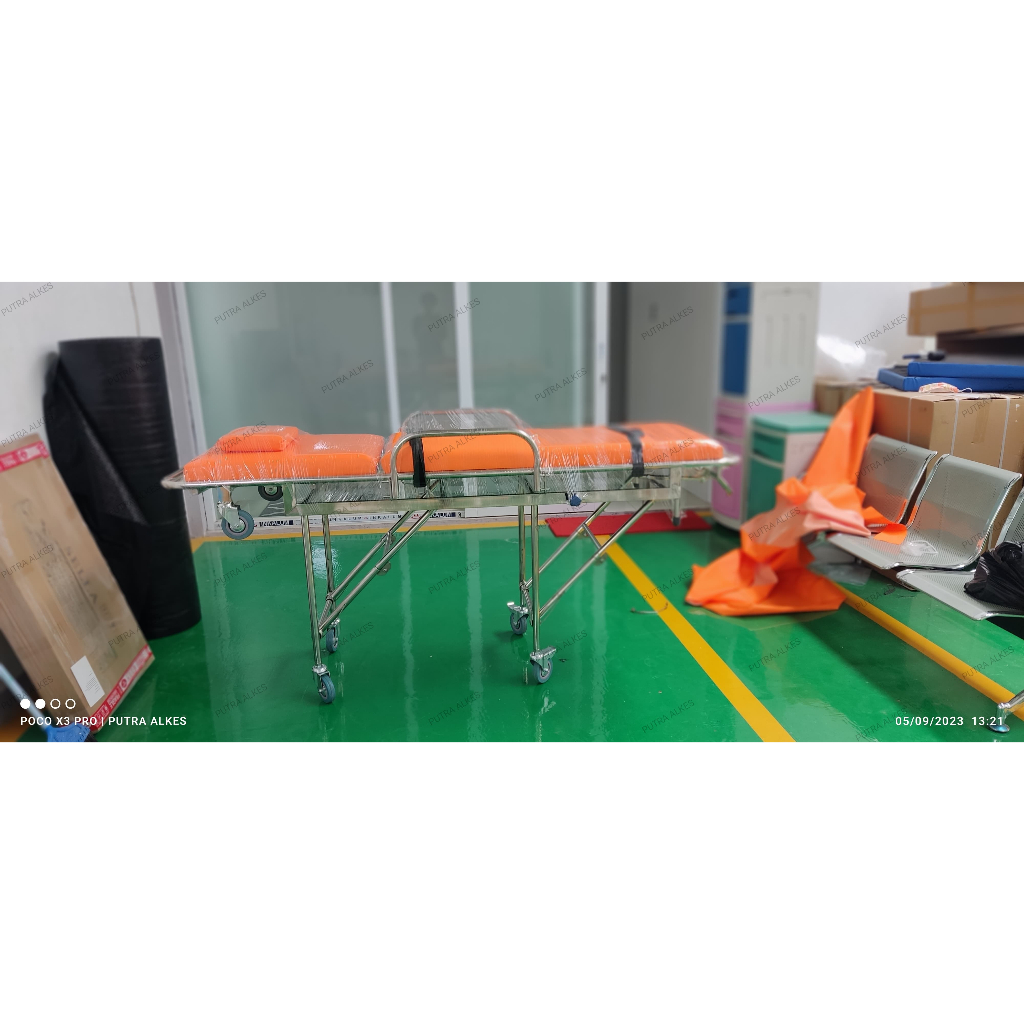 Jual Stretcher ambulance Stainles - Brankar Dorong Pasien - Brankar ...