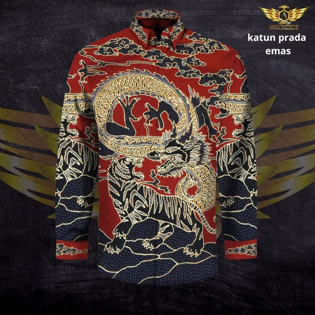 Jual KATUN IWAN TIRTA TULIS POLA PRADA TINTA EMAS MOTIF 5 BAHAN KAIN ...