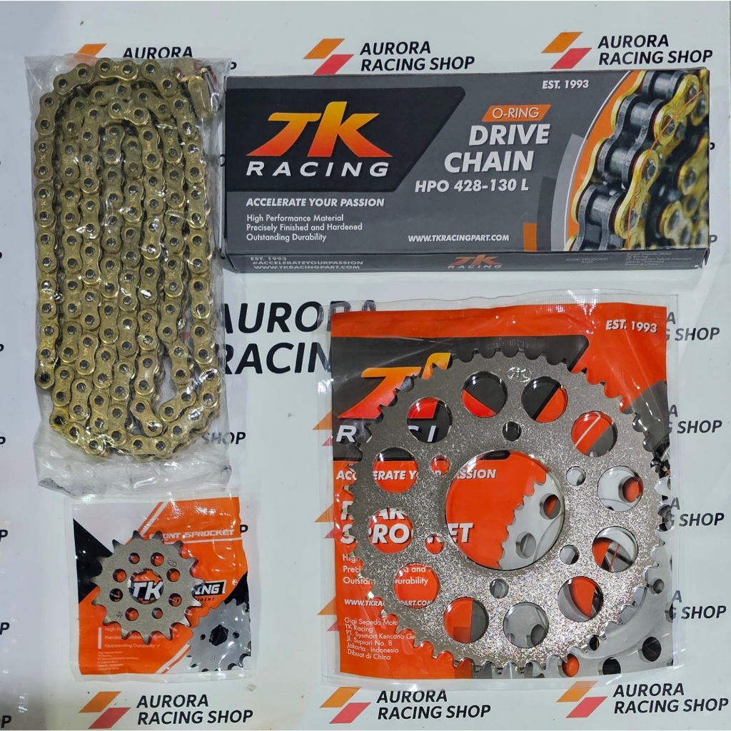 Jual GEAR SET TK NEW CBR 150 R K45N / K45R / CB150 X ( LUBANG BAUT 6 ...