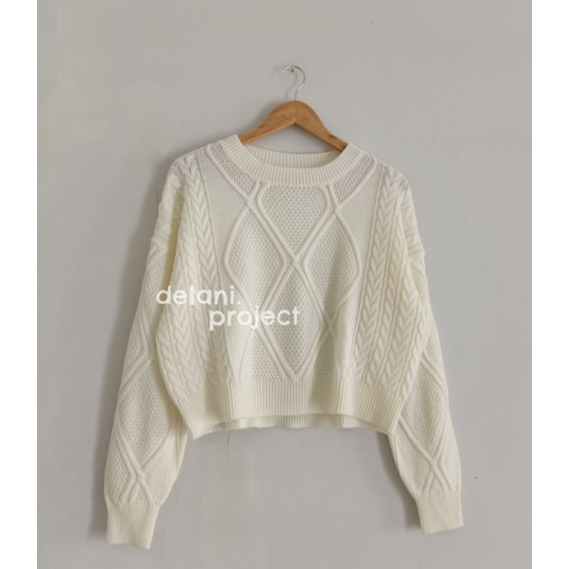 Jual Sandiego Crop Sweater Delani.Project | Shopee Indonesia
