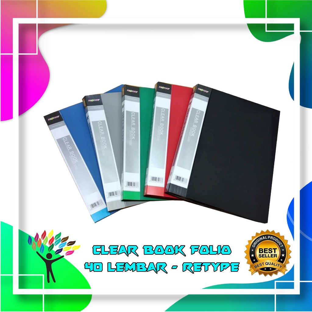 Jual Clear Holder f4 isi 40 lembar Retype | Shopee Indonesia