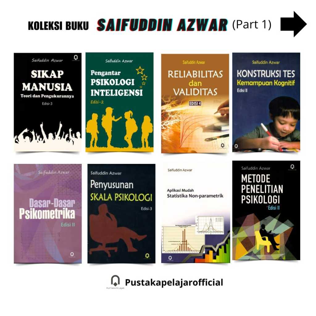 Jual Koleksi Buku SAIFUDDIN AZWAR : Metode Penelitian Psikologi ...