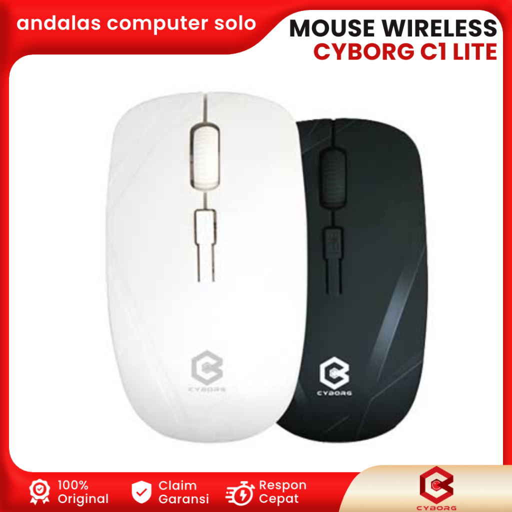 Jual MOUSE WIRELESS GAMING GAME CYBORG C1LITE MINI LAPTOP KOMPUTER ...