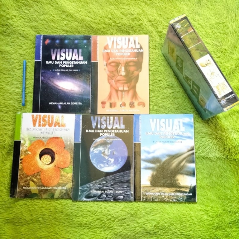 Jual ORIGINAL BUKU 1 SET ISI 5 BUKU VISUAL ILMU DAN PENGETAHUAN POPULER ...