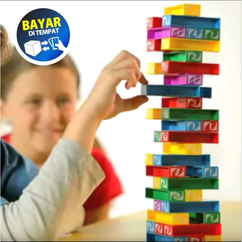 Jual Mainan edukasi balok susun /blok stacko susun Tower Stacking Block ...