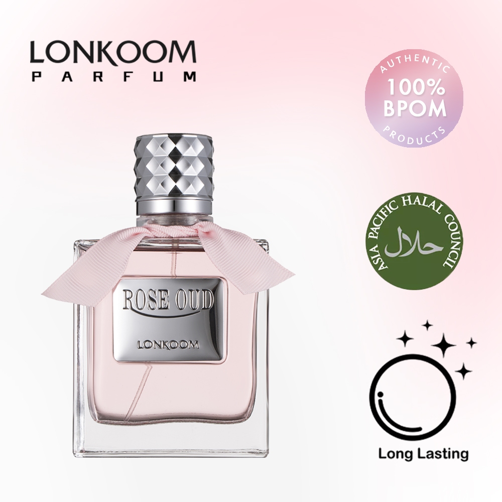 Jual Lonkoom Rose Oud 100ML Parfum Tahan Lama Aroma Fresh Segar | Soft ...