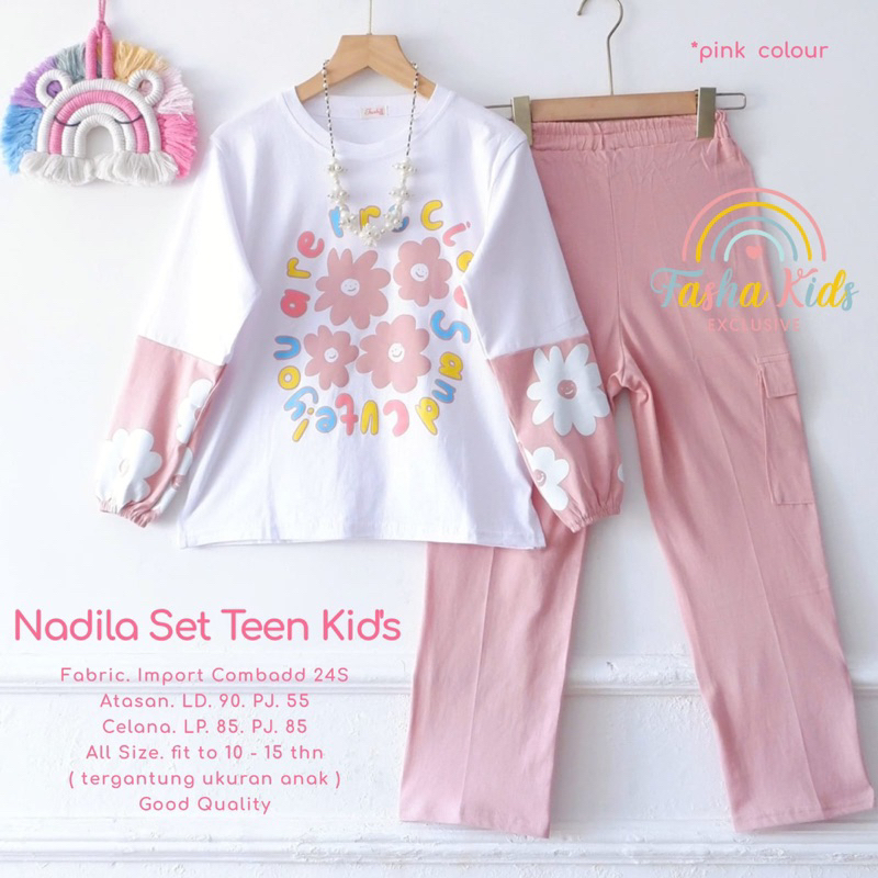 Jual Setelan Kaos dan Celana Anak Usia 7-12 Tahun Nadila Liodra Mayumi ...