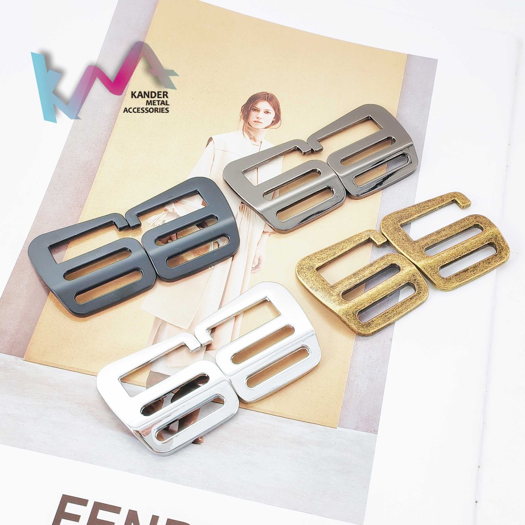 Jual KANDER Alloy G Hook Ring Kait Tas Buckle Dogclips Carabiner Shiny ...