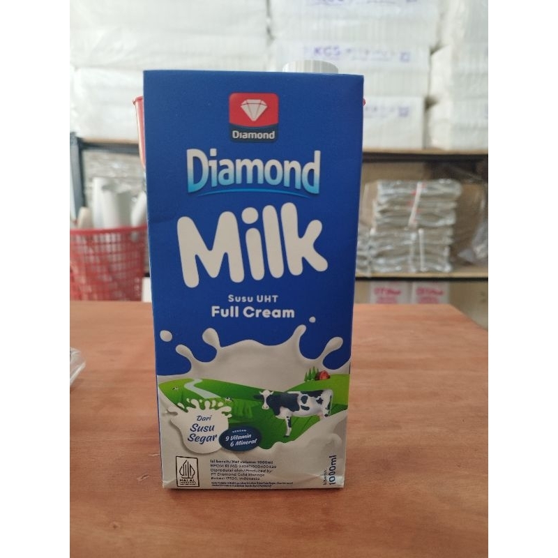 Jual Susu UHT Full Cream Milk Diamond 1 liter | Shopee Indonesia