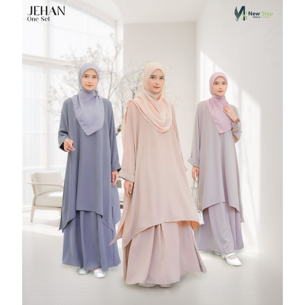 Jual ONE SET NEW STEP JEHAN ONE SET TERBARU KEKINIAN DAILY CASUAL BAJU ...