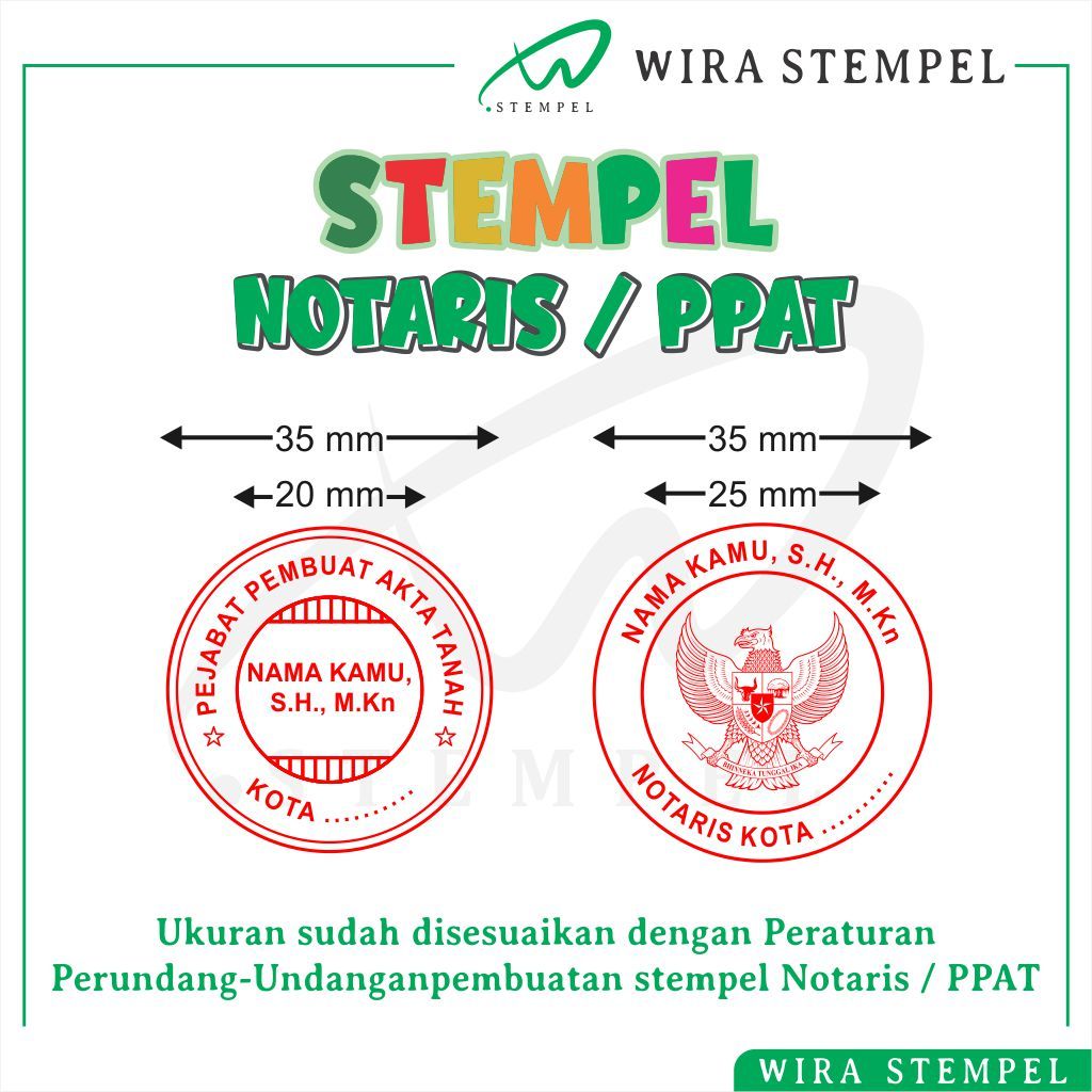 Jual Stempel PPAT Flash Stamp Cap Notaris | Shopee Indonesia