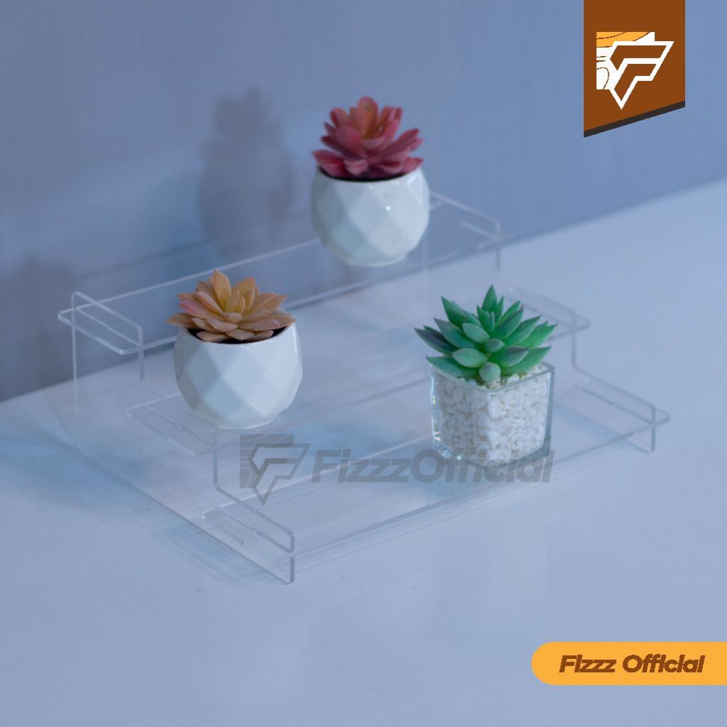 Jual Rak Full Akrilik 3 Tingkat Transparan Display Bricks Action Figure ...