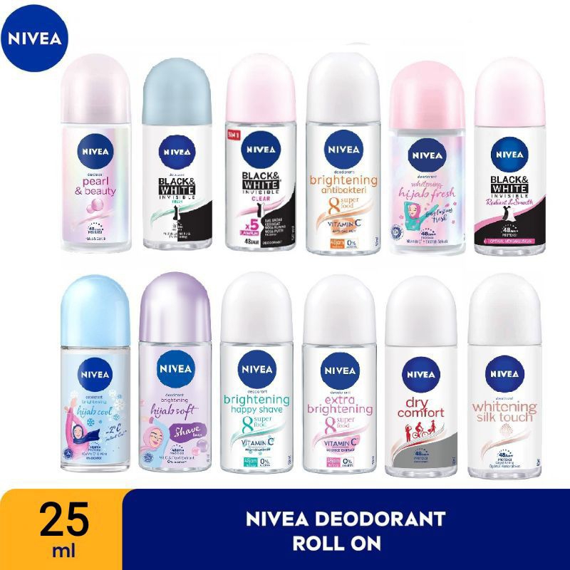 Jual Nivea Woman Women Deodorant Anti Perspirant Roll On 25ml 25 ml ...