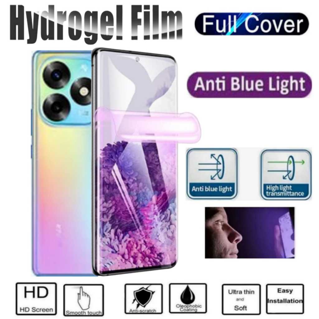 Jual Itel S23 Plus Anti gores Hydrogel jelly blue light clear pelindung layar hp | Shopee Indonesia