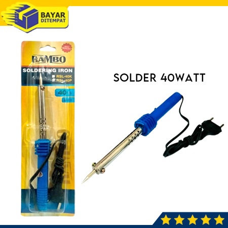 Jual Solder Listrik Gagang Plastik 40W Rambo | Shopee Indonesia