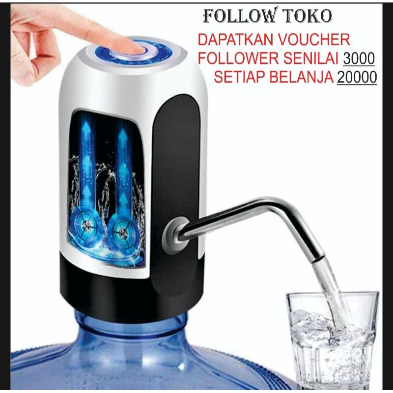 Jual POMPA GALON ELEKTRIK LED / DISPENSER AIR GALON RECHARGABLE ...