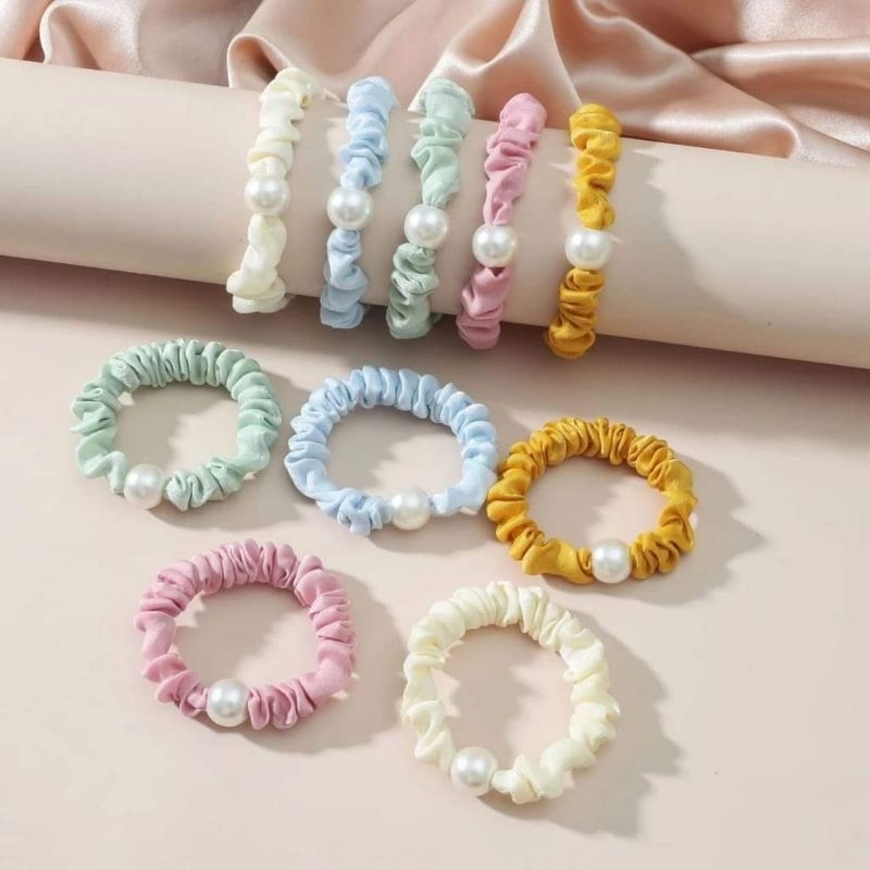 Jual Ready putih saja Ikat rambut mutiara imut lucu | Shopee Indonesia