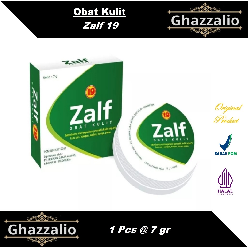 Jual Zalf 19 - 7 gram (Obat untuk Panu, Kadas, Kurap & Kutu Air ...