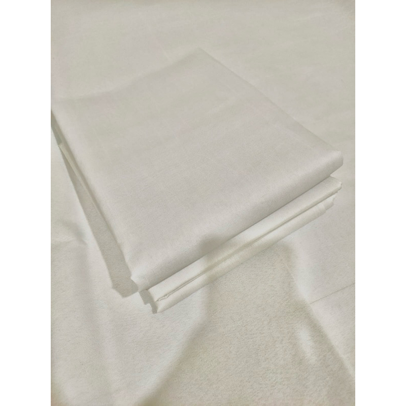 Jual Kain Kafan Kain Mori Kain Putih Polos 1/2 METER | Shopee Indonesia