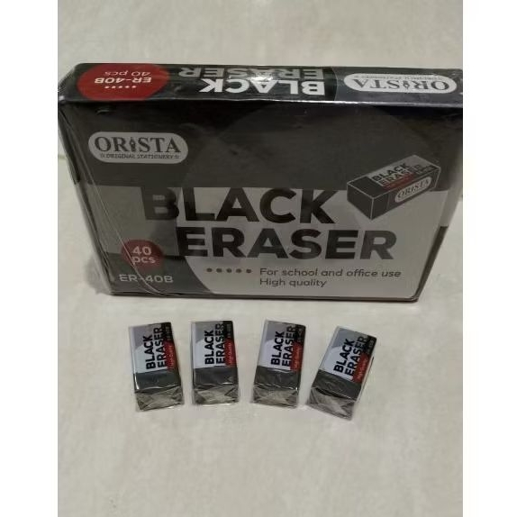 Jual Penghapus Murah kecil hitam 1 pak isi 40 | Shopee Indonesia