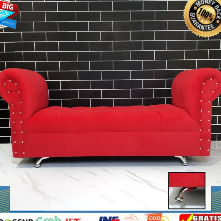 Jual KODE R28Z SOFA BENCH MINIMALIS TANGAN SOFA BENCH OTTOMAN PANJANG ...