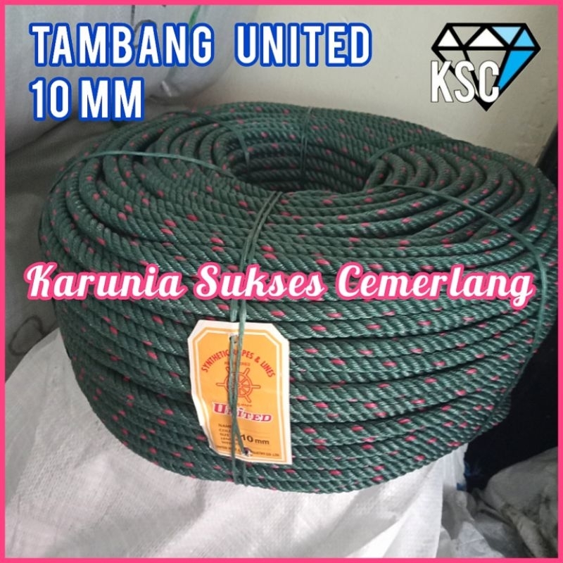 Jual TALI UNITED 12MM 1ROLL / TALI TAMBANG 12MM / TAMPAR 12MM / TALI ...