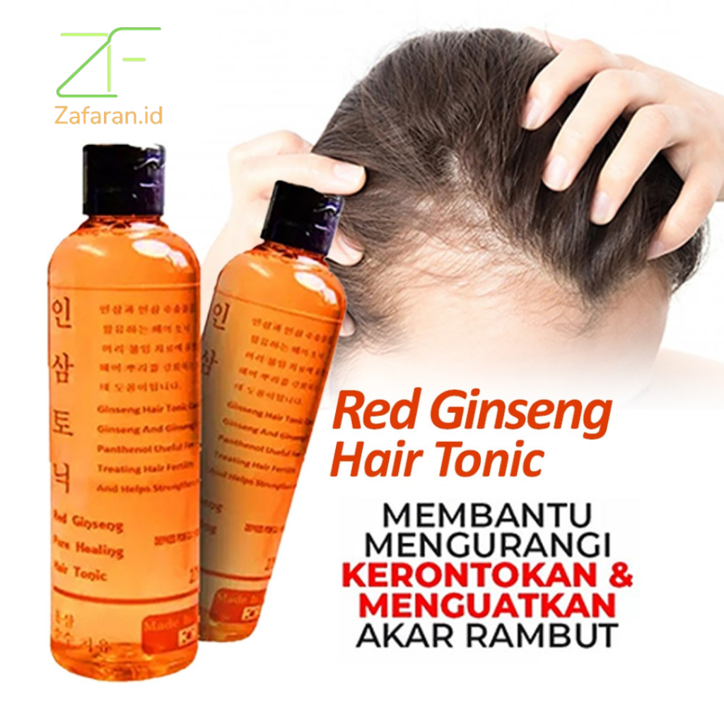 Jual Toner Rambut Rontok Red Ginseng HAIR TONIC Korea BPOM Penumbuh ...