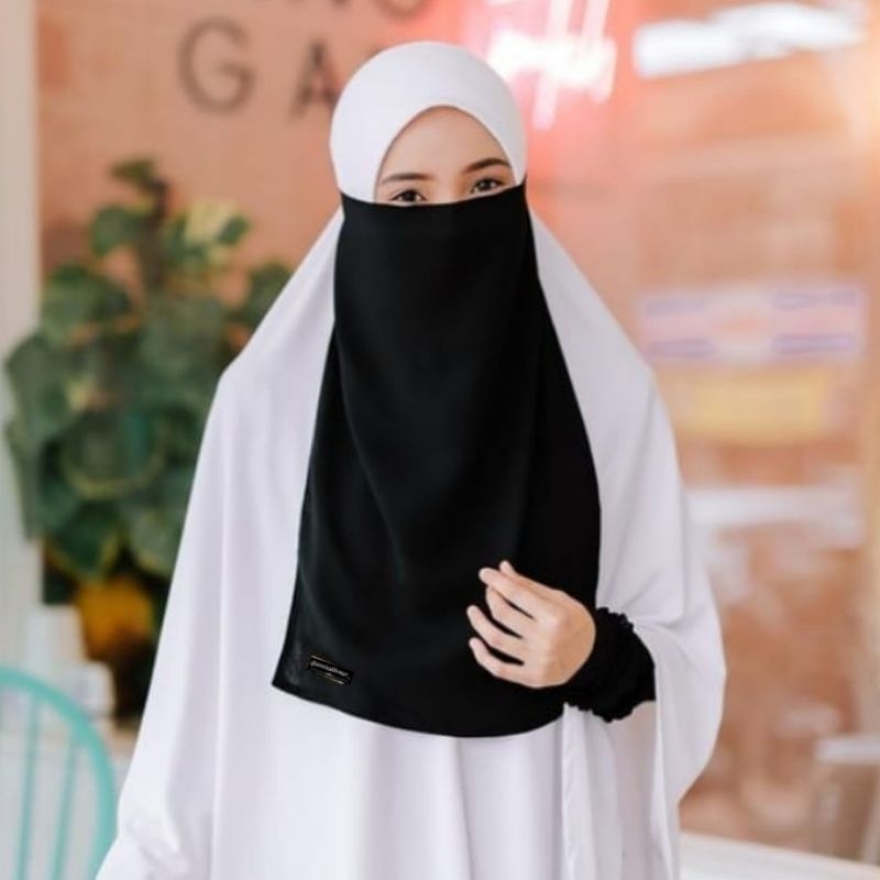 Jual Cadar Tali Sifon Silk Jetblack Karet Tanpa Jahitan Dibawah Mata | Shopee Indonesia