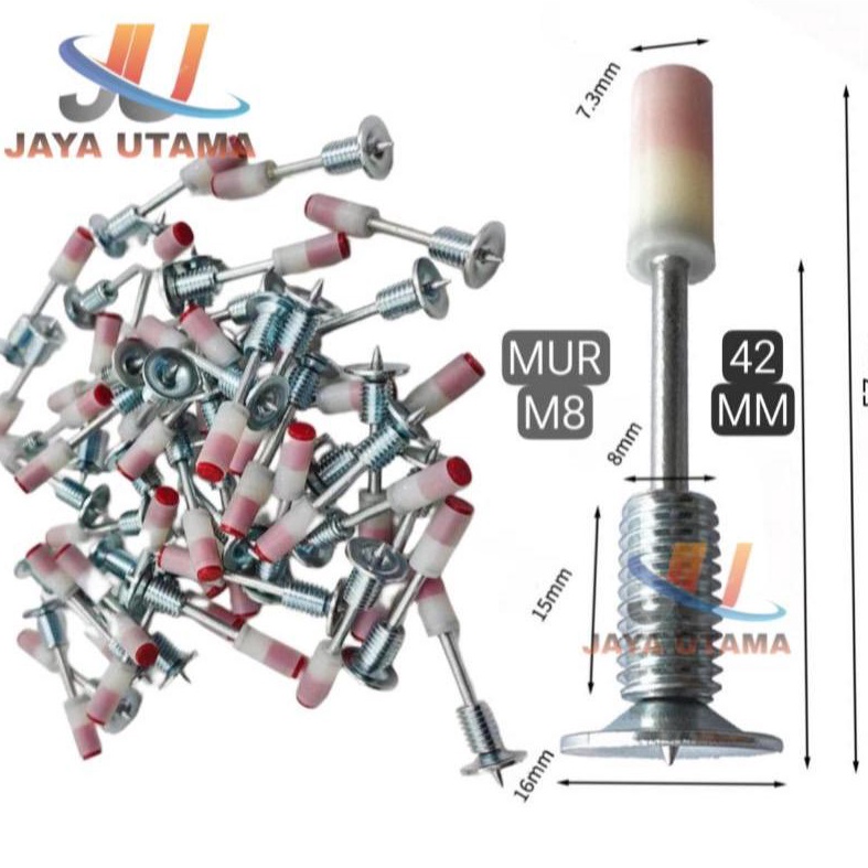 Jual Langsung Beliii 1 Pcs Isi ulang Paku Beton Stampset Paku Washer ...