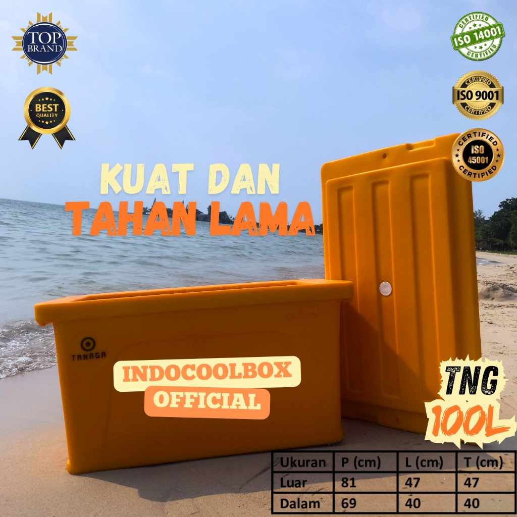 Jual Cooler Box Tanaga 100 Liter Termos Es Kotak Tempat Es Batu Daging ...