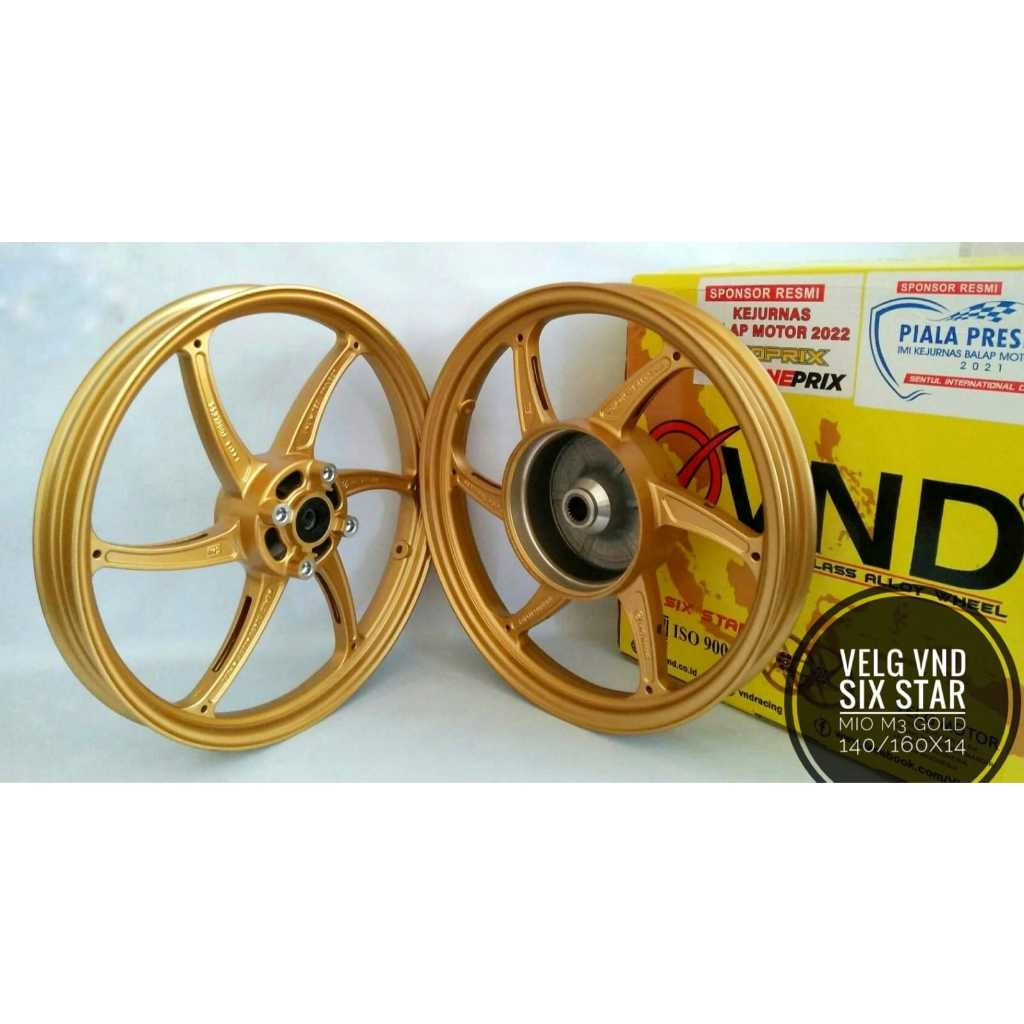 Jual Velg VND SixStar Gen 1 MioM3/MioZ/MioGear125/MioSoulGT125/Xride125 ...