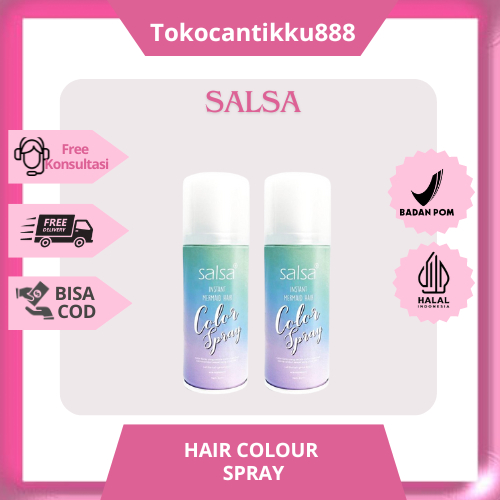 Jual SALSA Intant Mermaid Hair Color Spray Semir Rambut Spray 80 ML ...
