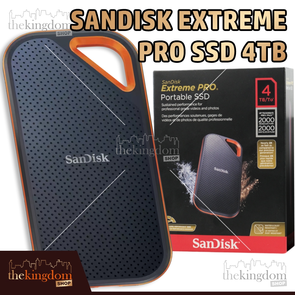 Jual SanDisk Extreme PRO Portable SSD 2000MB/s USB Type C 3.2 Gen 2x2 4TB Harddisk External HDD ...