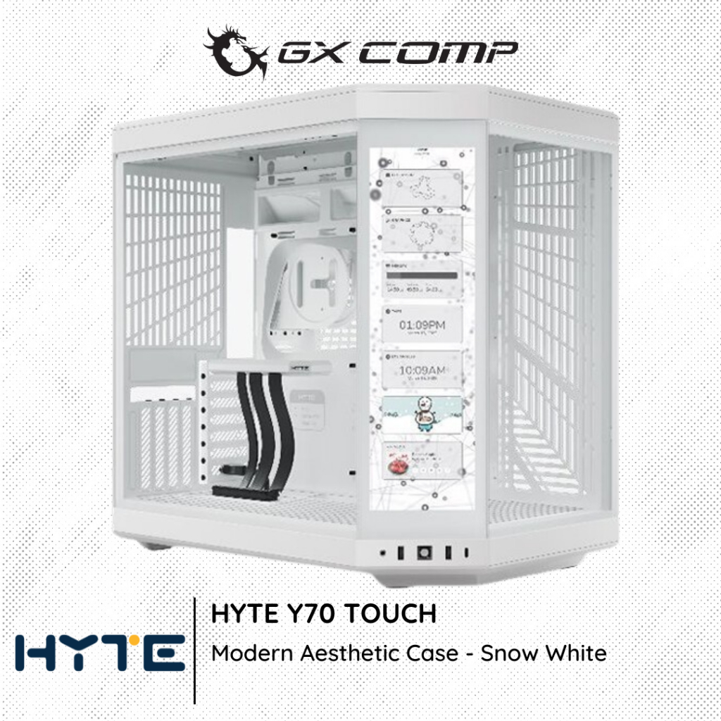 Jual HYTE Y70 Touch Snow White Modern Aesthetic - Casing PC ATX - EATX ...