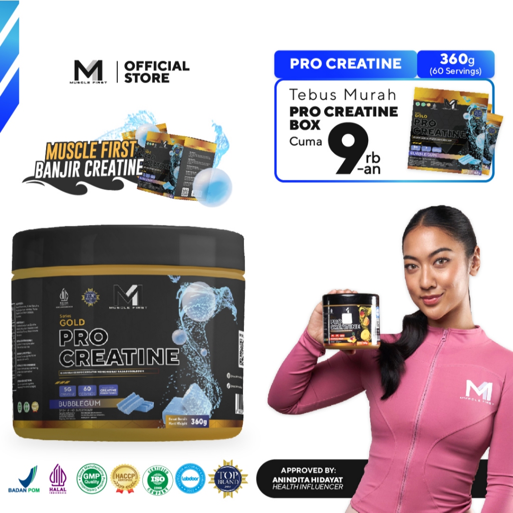 Jual MUSCLE FIRST Pro Creatine 360gr - Menambah Massa Otot Suplemen ...