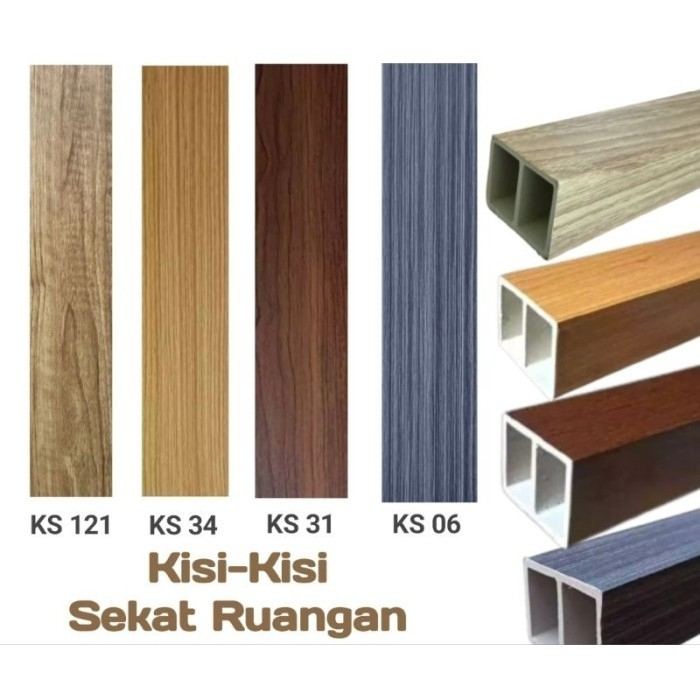 Jual hollow pvc partisi kisi kisi /wallpanel wpc laiv kisi kisi ...