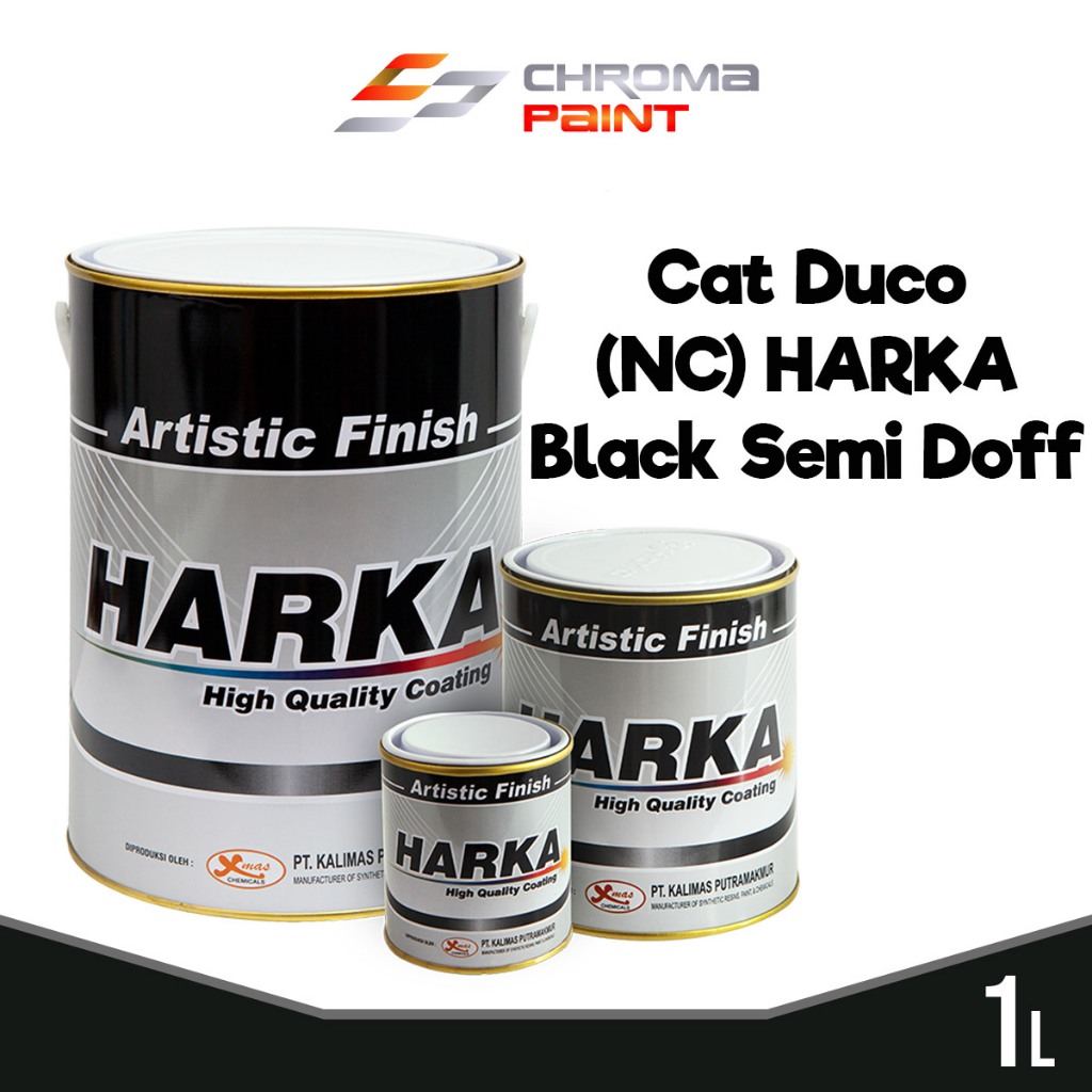 Jual Cat Duco Harka Paint Hitam Semi Doff - Cat NC Mobil/ Motor/ Kayu ...