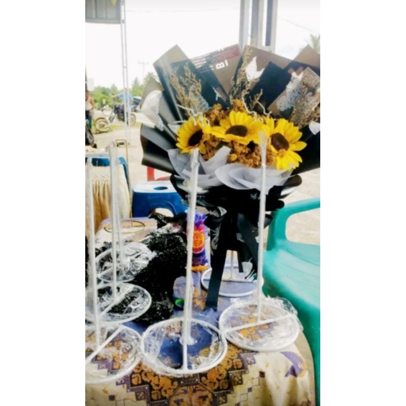 Jual Standing buket model tusuk/display buket tusuk besar, tinggi 40 ...