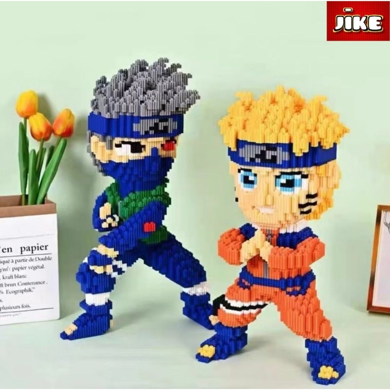 Jual JiKE Nano Blocks Medium Naruto Series 3D Model, Mainan Blok Susun ...
