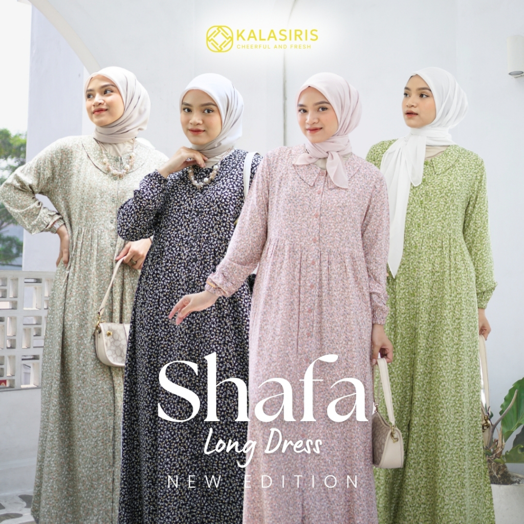 Jual Kalasiris Gamis Long Dress Motif Cantik Royal Silk - Shafa Series ...