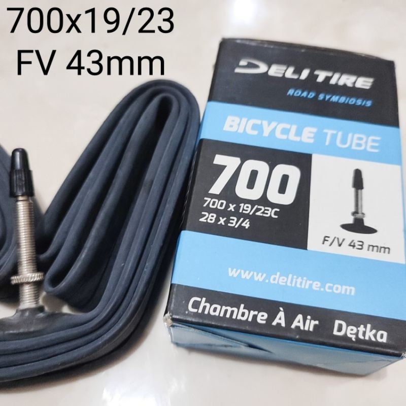 Jual Ban Dalam Sepeda 700c Deli Tire 700 x 19/23 FV 43mm Atau 700x19 - 700x23 Delitire Balap ...