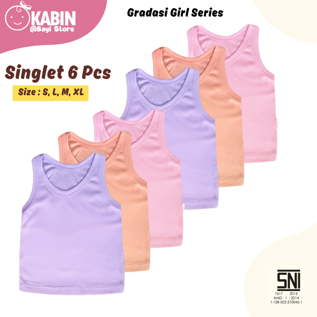 Jual 6 Pcs Singlet Anak Bayi Baby Newborn Kaos Dalam Anak Bayi Singlet ...