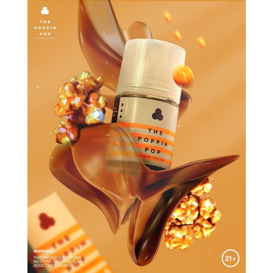 Jual Liquid The Poppin Pop Gourmet Popcorn 60ML by Tetra x VON | Shopee ...