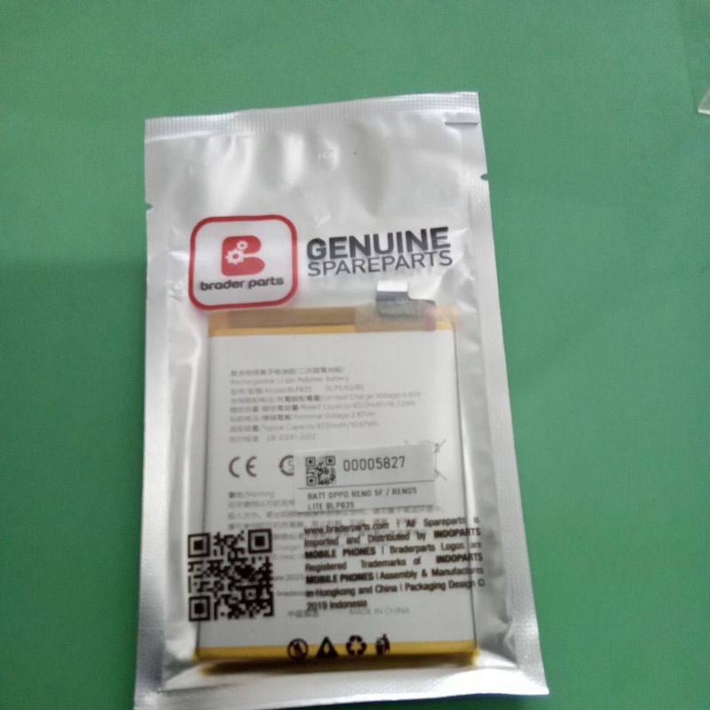 Jual BATERAI OPPO RENO 5F / RENO 5 LITE BLP835 BRADERPART | Shopee ...