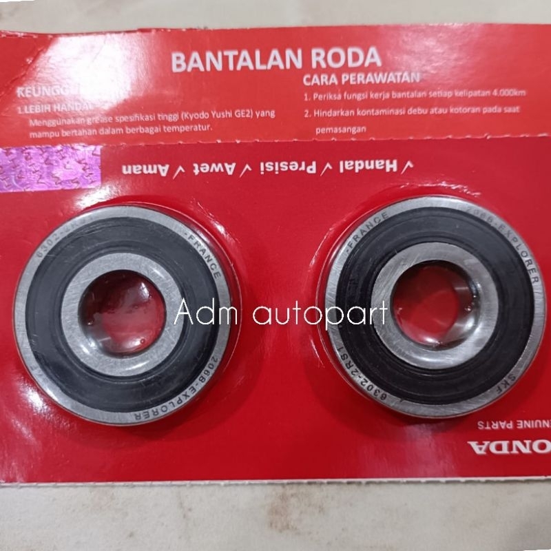 Jual Bearing Roda Belakang 6302RS (2PCH) CB150R StreetFire old, CBR150 ...