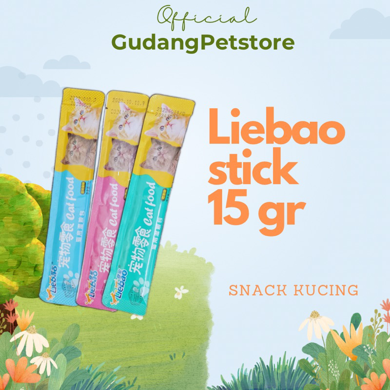 Jual LIEBAO Snack Kucing Sehat 15gram | Shopee Indonesia