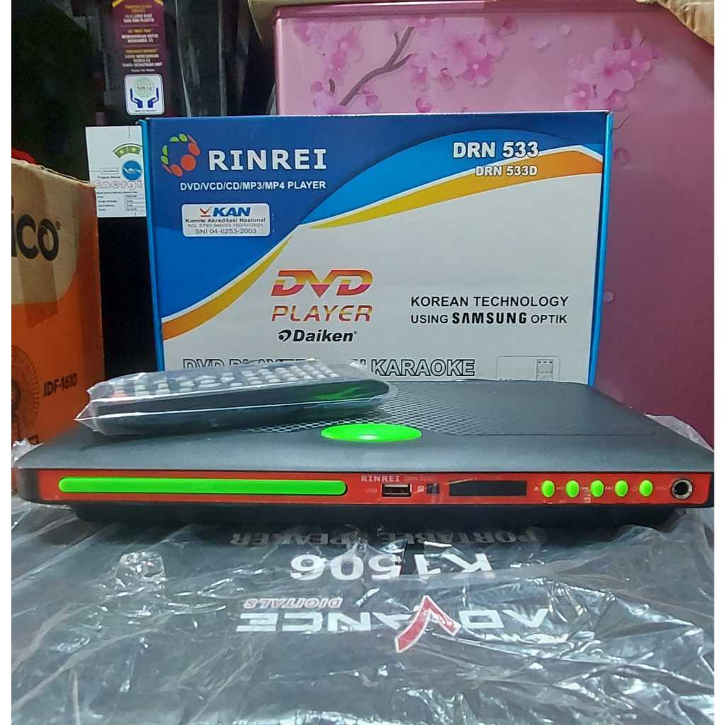 Jual DVD Player Rinrei DRN 533 / DRN 533 D - DVD Daiken Optik Samsung Mesin Kokoh dan Kuat ...
