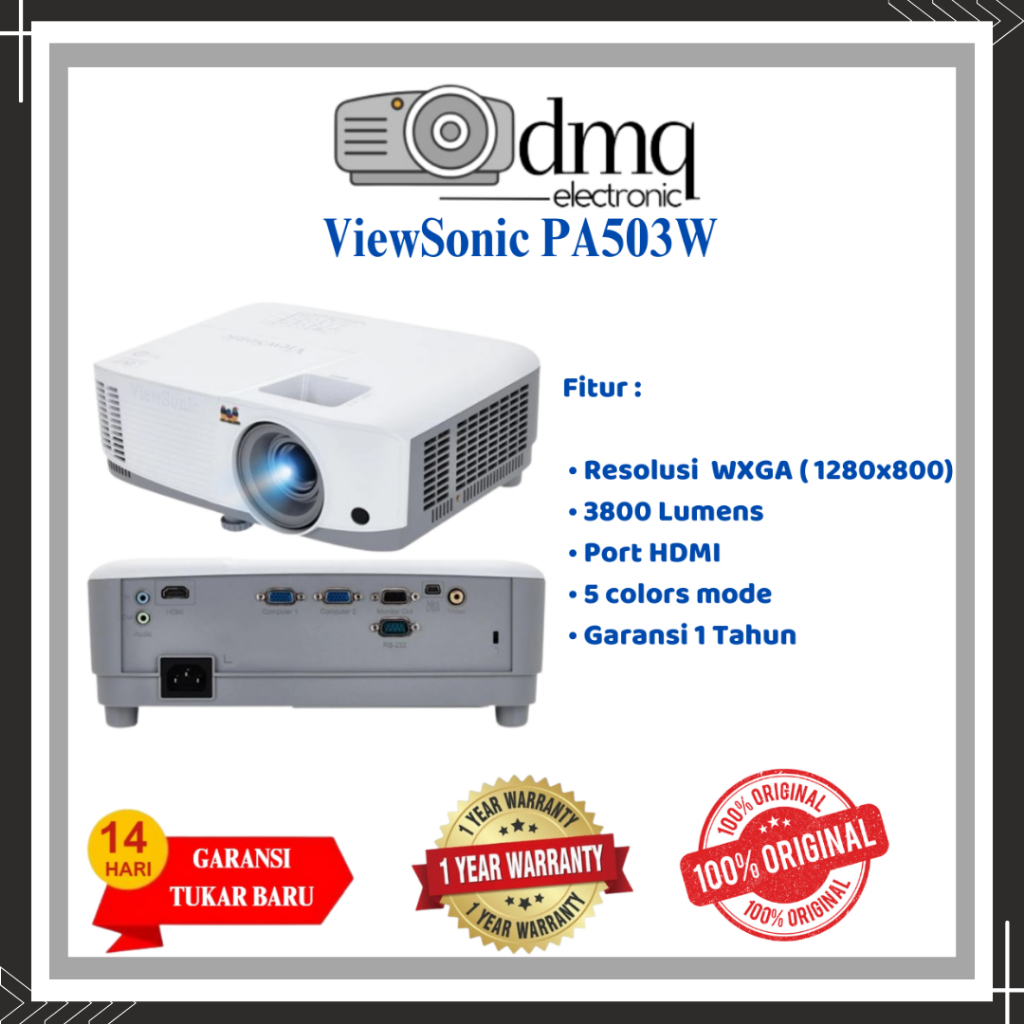 Jual Viewsonic pa 503w / proyektor viewsonic pa503w WXGA | Shopee Indonesia