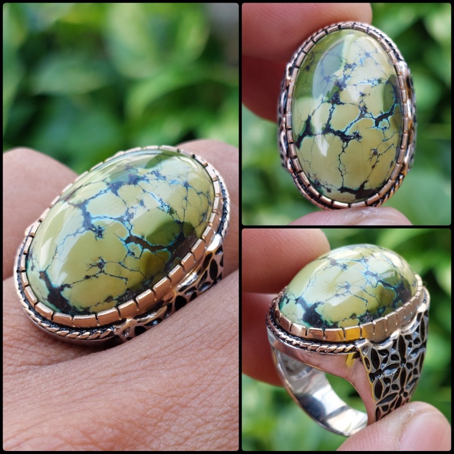 Jual Batu Pirus Hijau Asli Hubei Xinjiang Natural Turquoise Antiq Batu ...
