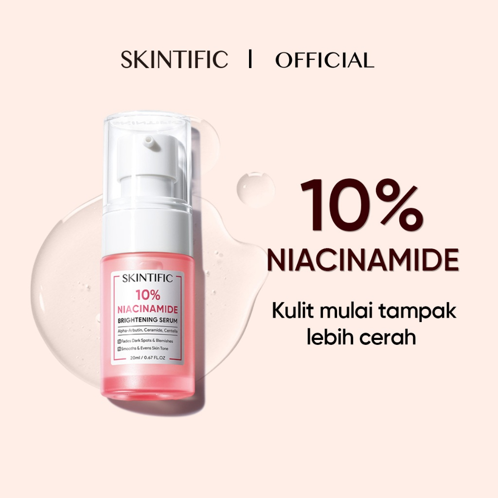 Jual SKINTIFIC - 10% Niacinamide Brightening Serum 20ml/50ml | Serum Mencerahkan Dark Spot ...